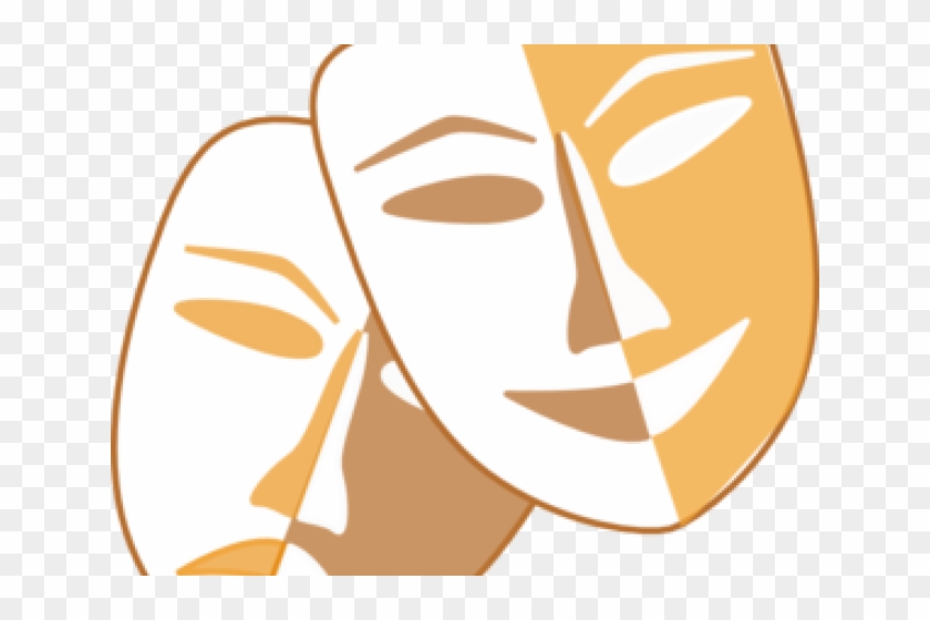 Theatre Masks Clipart - Hunt For Avon's Ghost [book] - Free Transparent ...